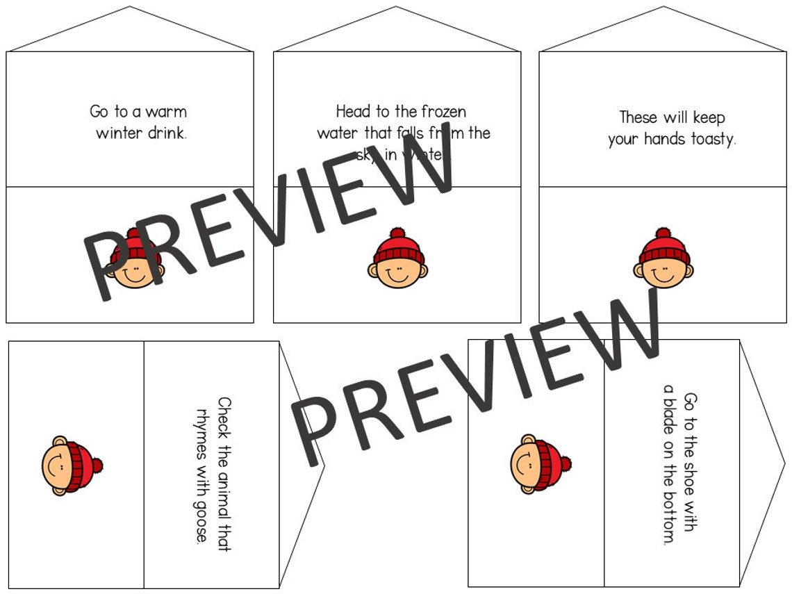 Printable Escape Room for Kids, Winter Themed, Winter Game for Kids ...