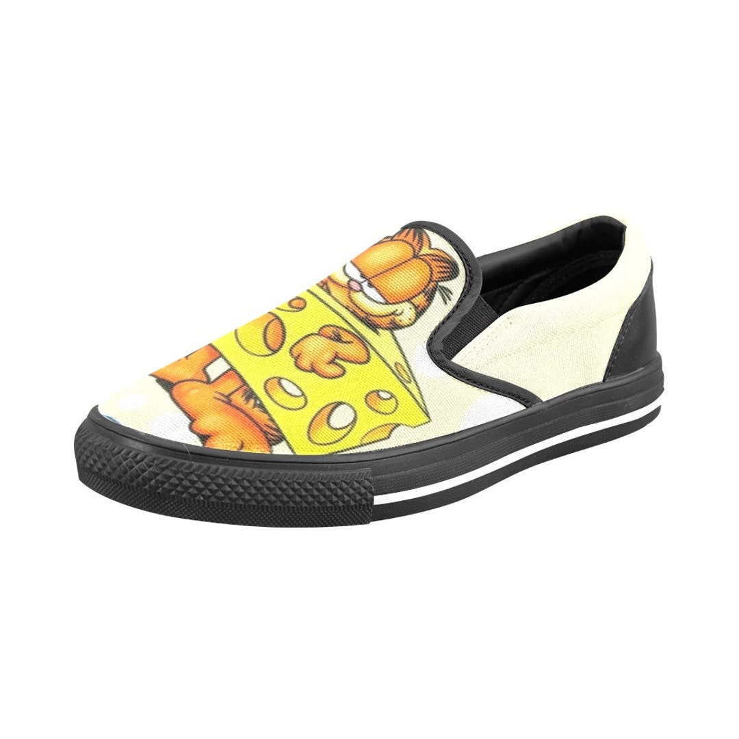 Unisex Garfield Cheese Love Cartoon Custom Slip Ons kids, Big and ...