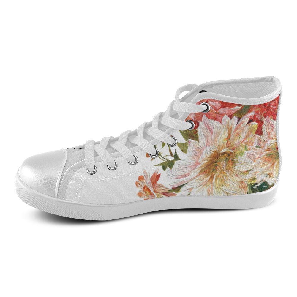 Women's Floral Custom High Top Shoes regular Size - Etsy UK
