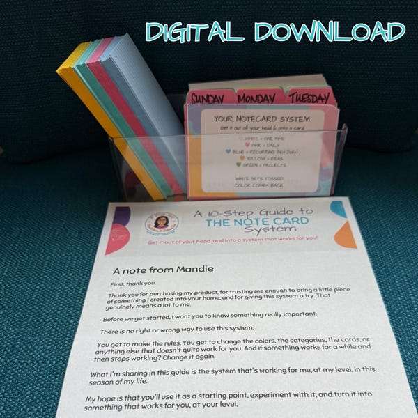 Index Planning Cards - Etsy