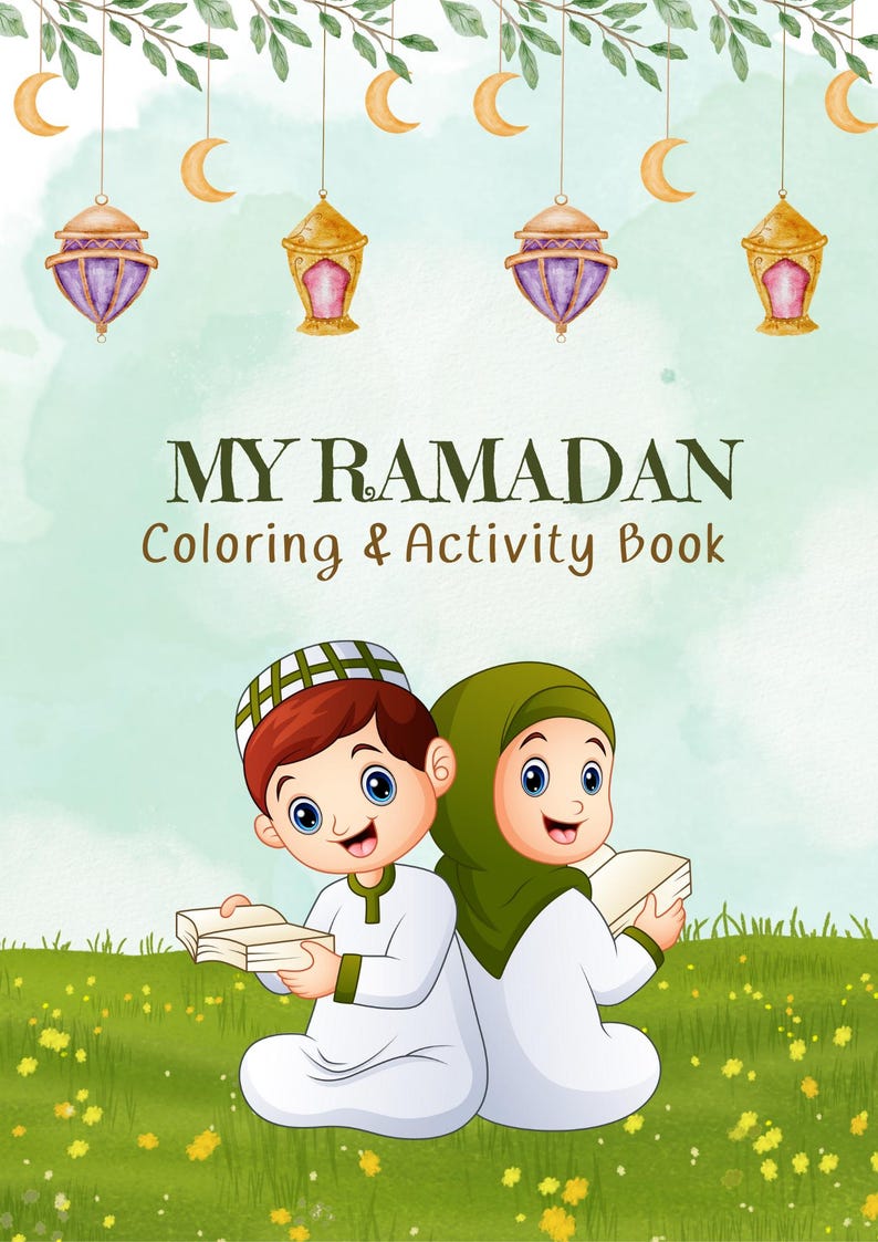Ramadan Kids Coloring and Activity Book - Etsy
