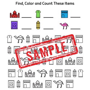 Ramadan Kids Coloring and Activity Book - Etsy