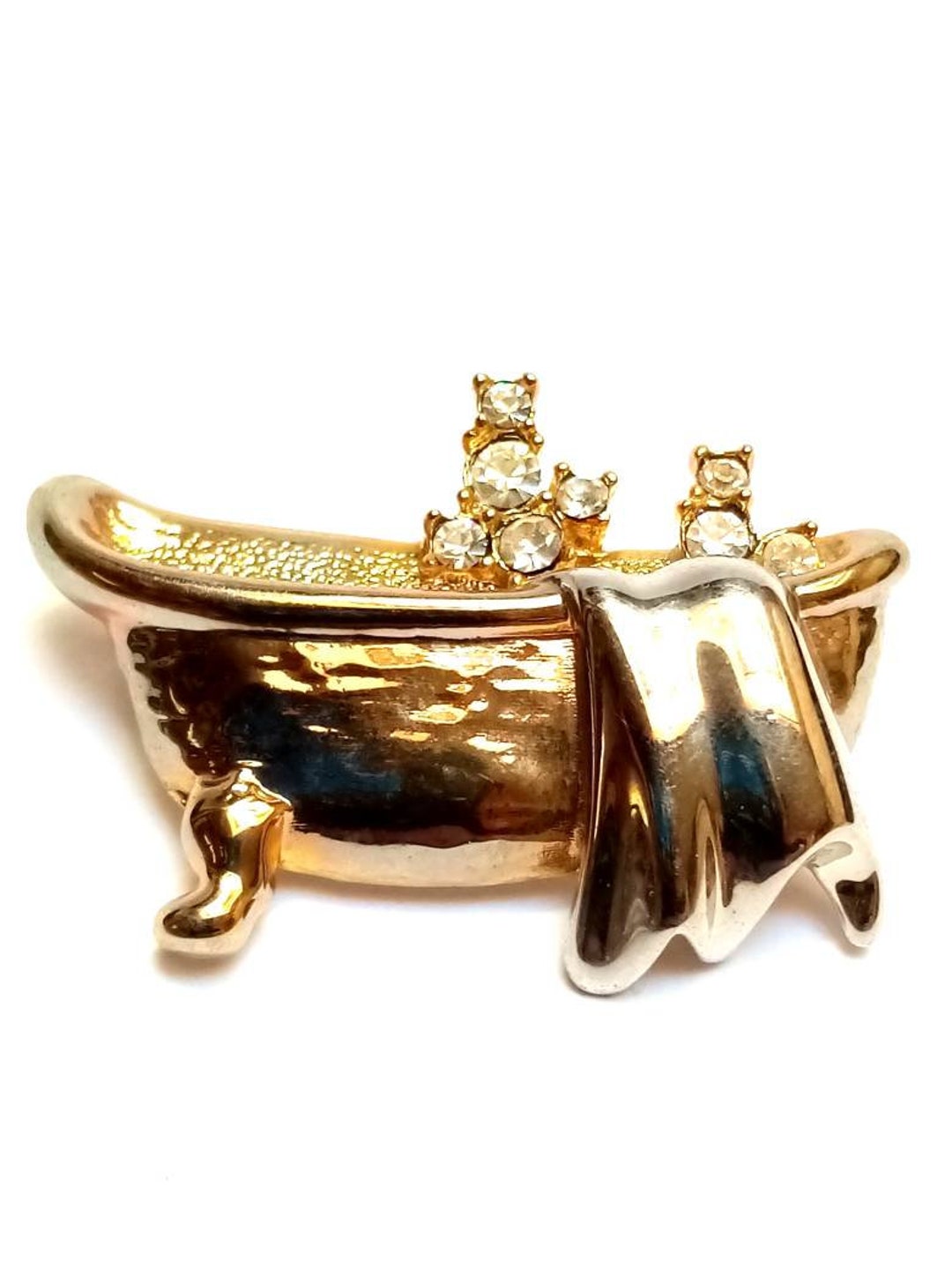 Vintage Bubble Bath Brooch ,piscitelli Bathtub Brooch, 80s Elegant ...
