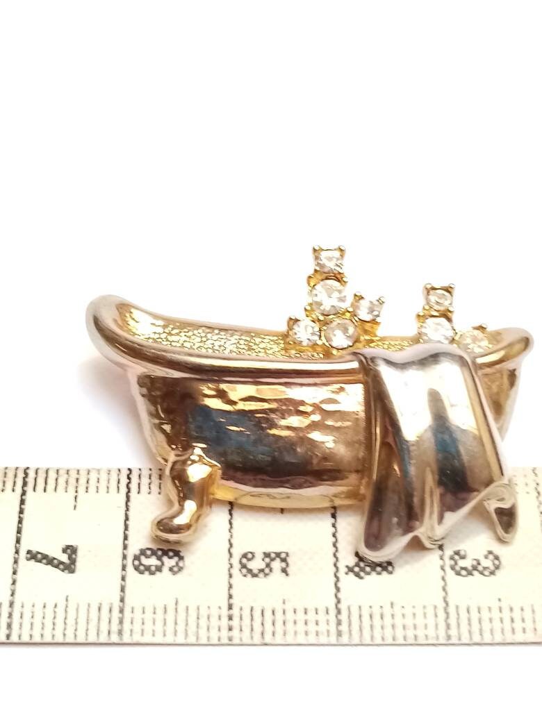 Vintage Bubble Bath Brooch ,piscitelli Bathtub Brooch, 80s Elegant ...