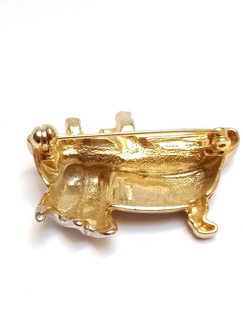 Vintage Bubble Bath Brooch ,piscitelli Bathtub Brooch, 80s Elegant ...