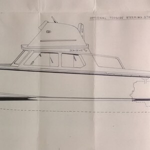 Drawing of Sea-deuce Cruiser by David D Beach - 1:10 Scale Copy - Etsy