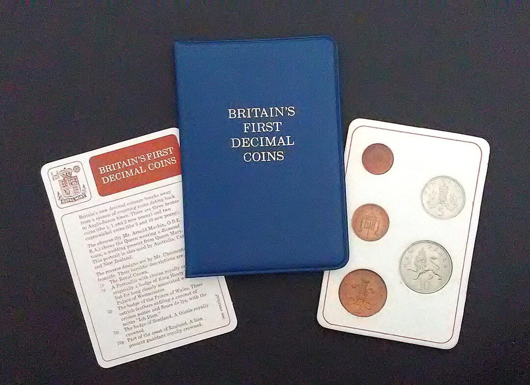 Britain's First Decimal Coins Set 1970 - Etsy
