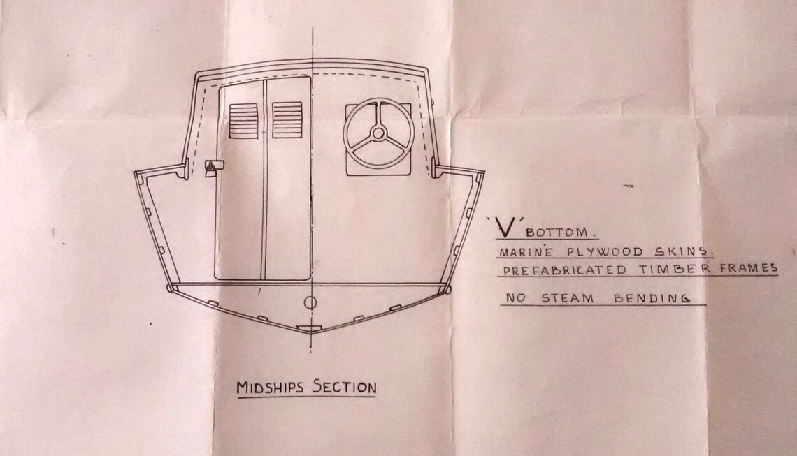 Drawing of Sea-deuce Cruiser by David D Beach - 1:10 Scale Copy - Etsy