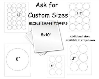 Pre Cut Custom Edible Round Beer Wine Alcohol Bottle Label Edible ...