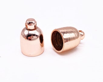Jewelry & Beauty Craft Supplies & Tools 12x16mm Bullet End Cap 10mm ID ...