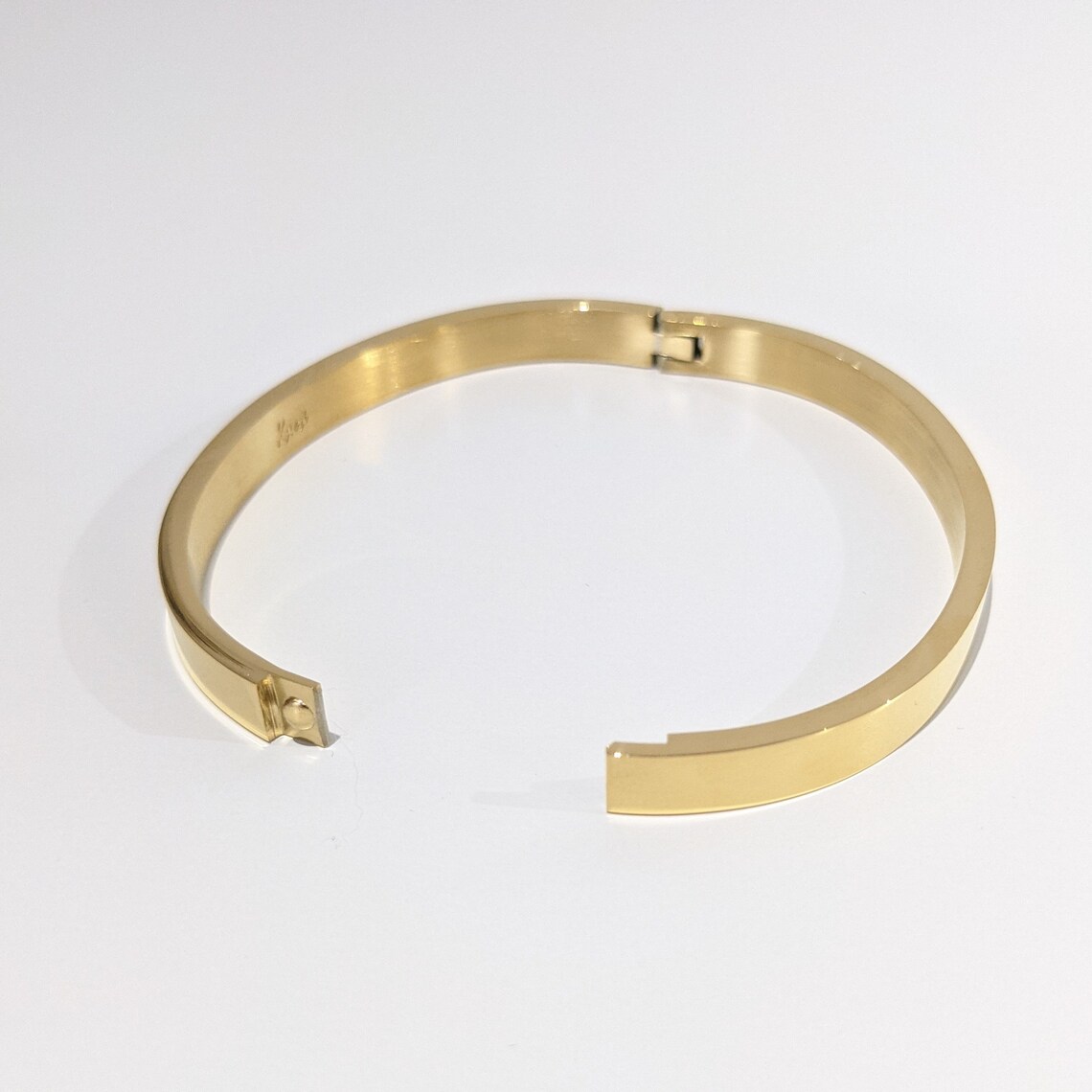 Stainless Steel Bracelet, Bangle, Gold Stainless Steel Bangle - Etsy