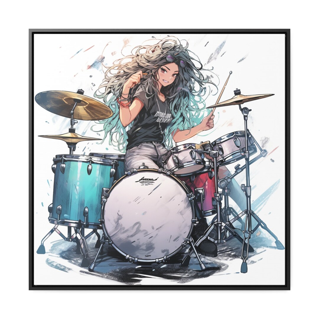Japanese Anime Drummer Decorative Canvas-drummer Home Decor-manga ...