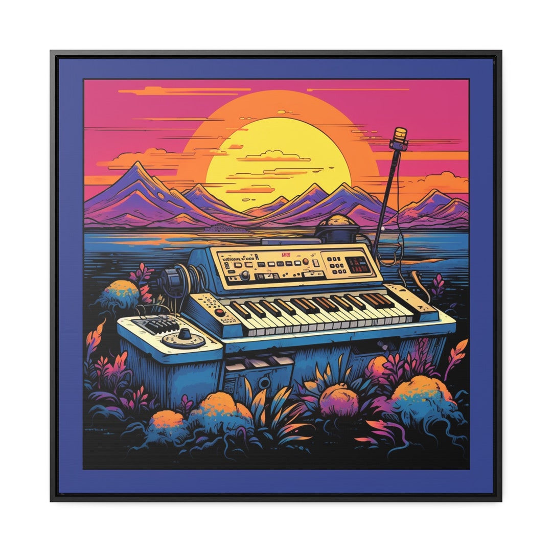 Traditional Japanese Art Synthesizer Canvas Cute Synth Analog Synth ...
