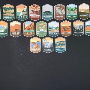 National Park Stickers: Waterproof Adventure Decals - Etsy