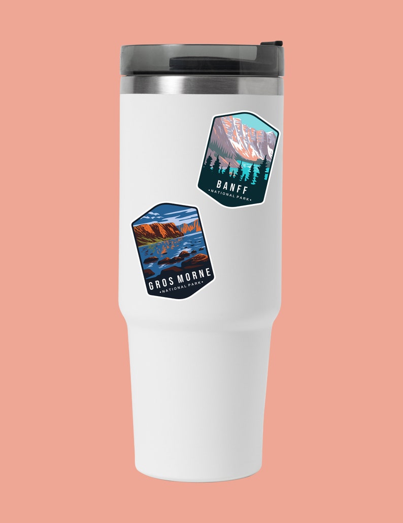 Canadian National Park Stickers: Waterproof, Glossy Badge Style - Etsy