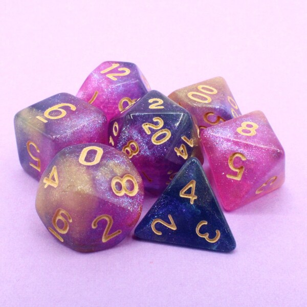 Set of 7 Piece Dice - Etsy