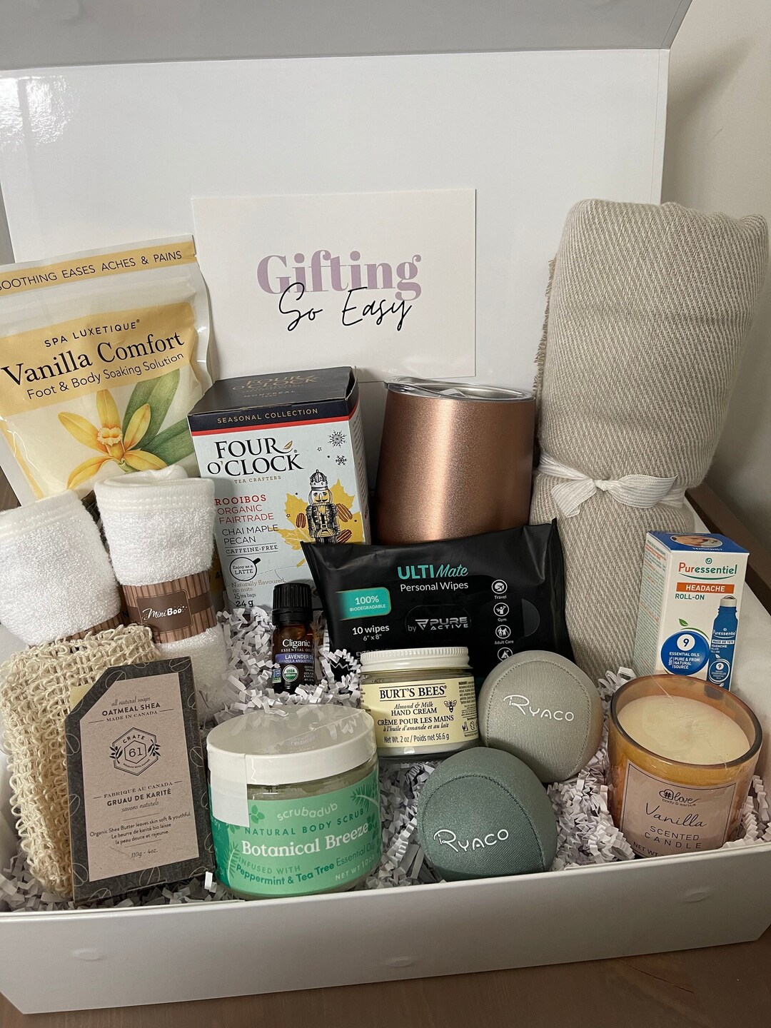 Vanilla Premium Essentials Gift Box, Care Package, Cancer Support Gift ...