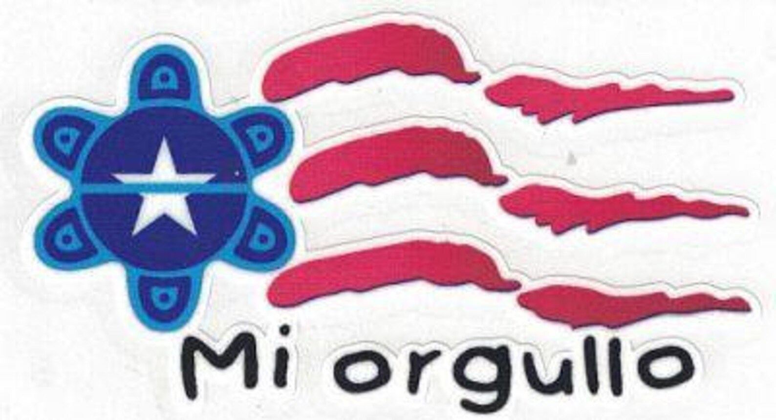 Puerto Rico Flag sun Mi Orgullo CAR DECAL - Etsy