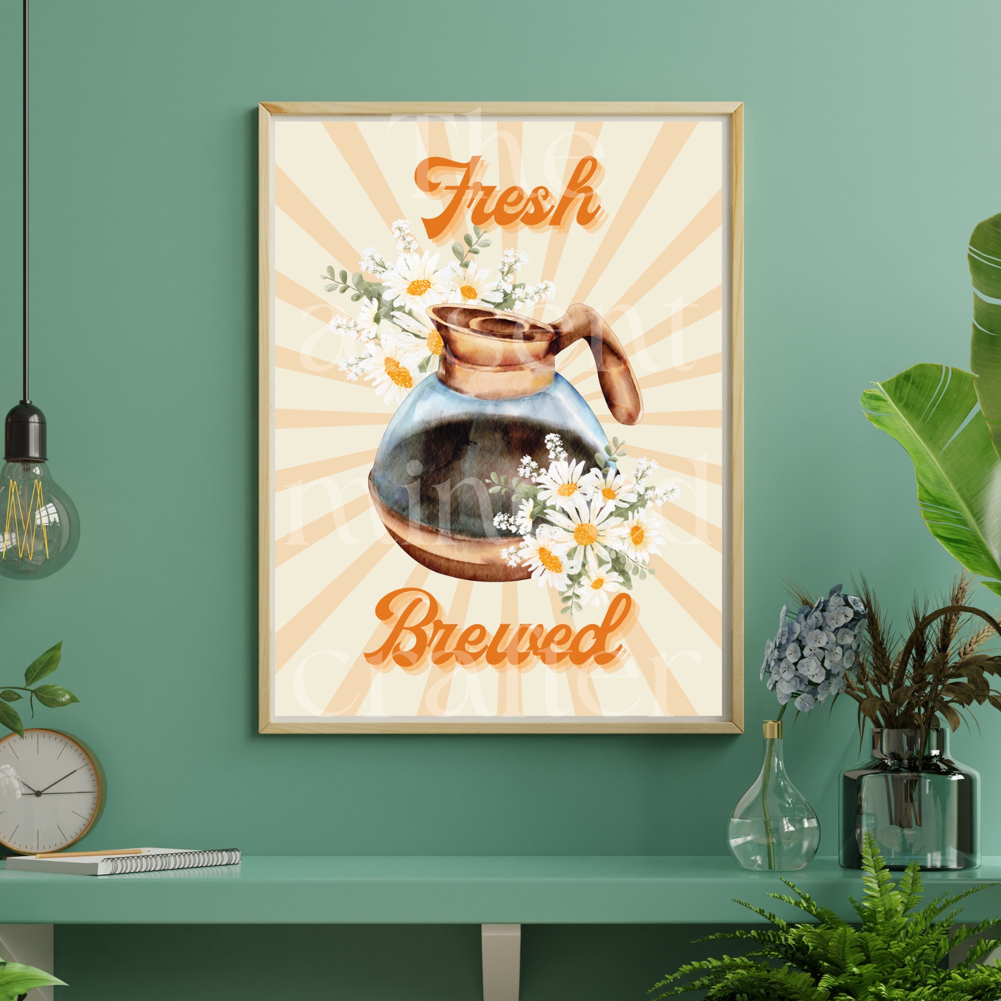 3 Retro Coffee Prints, 8x10 Coffee Wall Art, Kitchen Decor, Coffee Bar ...