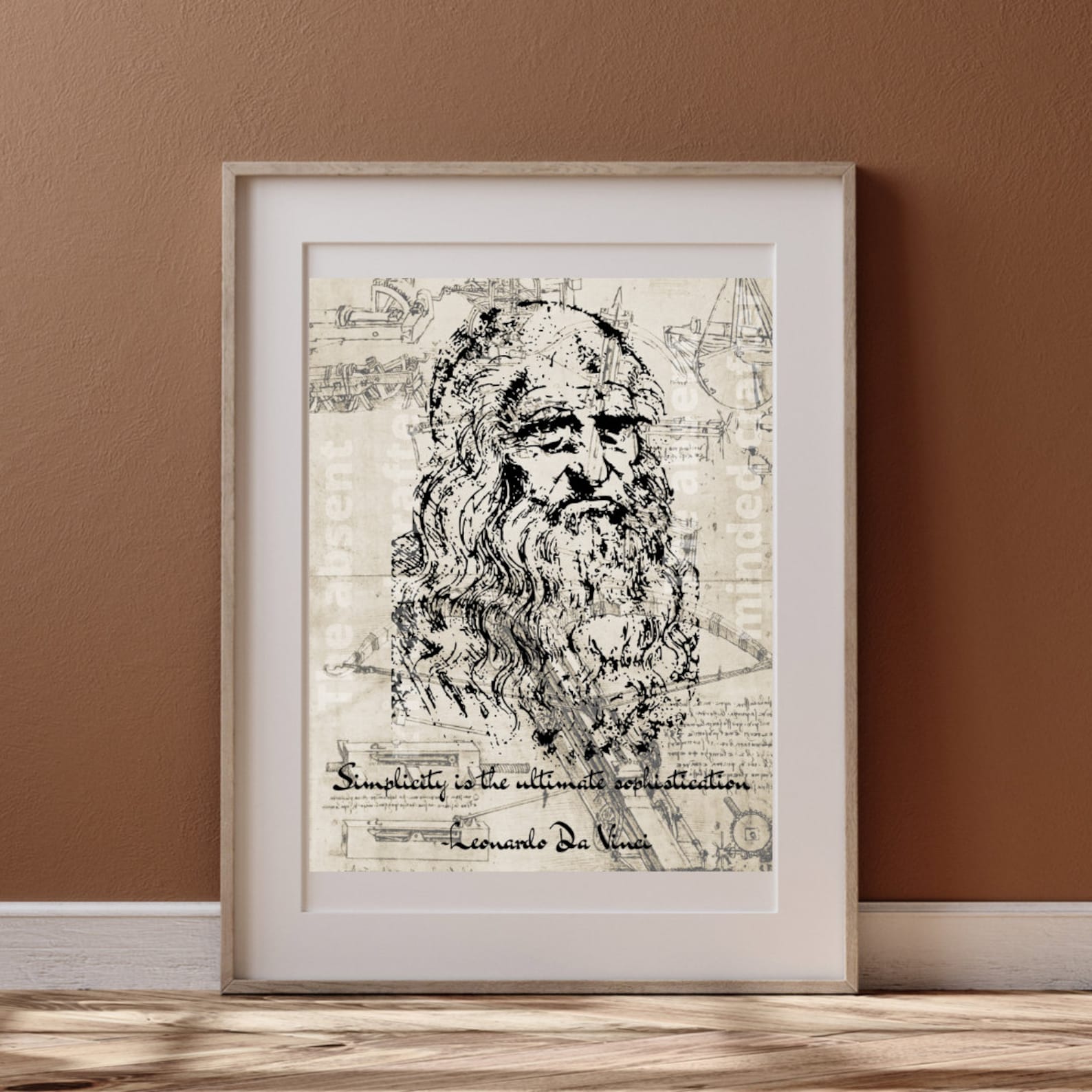 Leonardo Da Vinci Printable, Leonardo Da Vinci Quote, Leonardo Wall Art ...