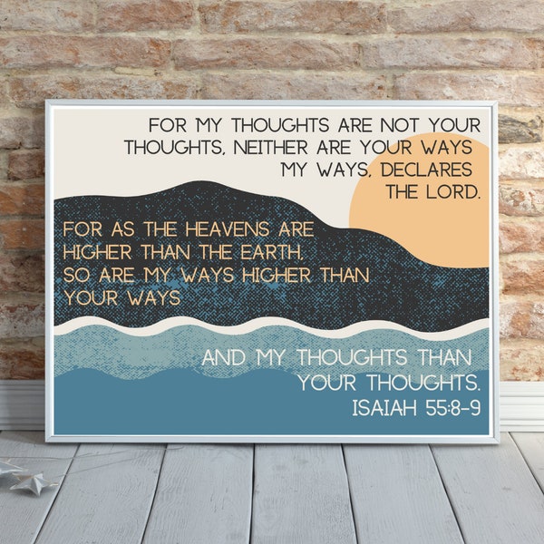 Isaiah 55 8 - Etsy