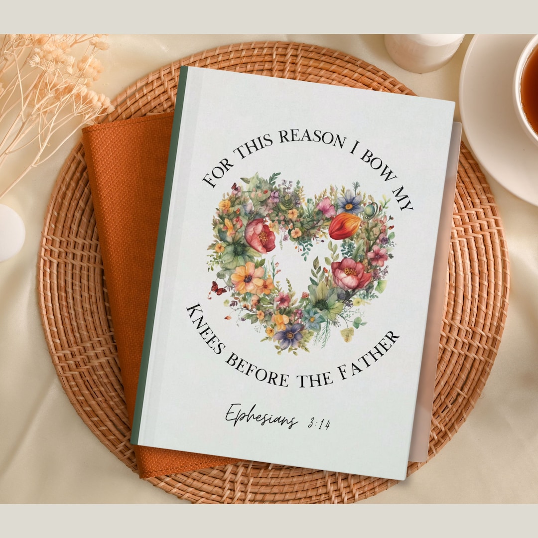 Hardcover Prayer Journal, Bible Study Notebook, Scripture Journal ...