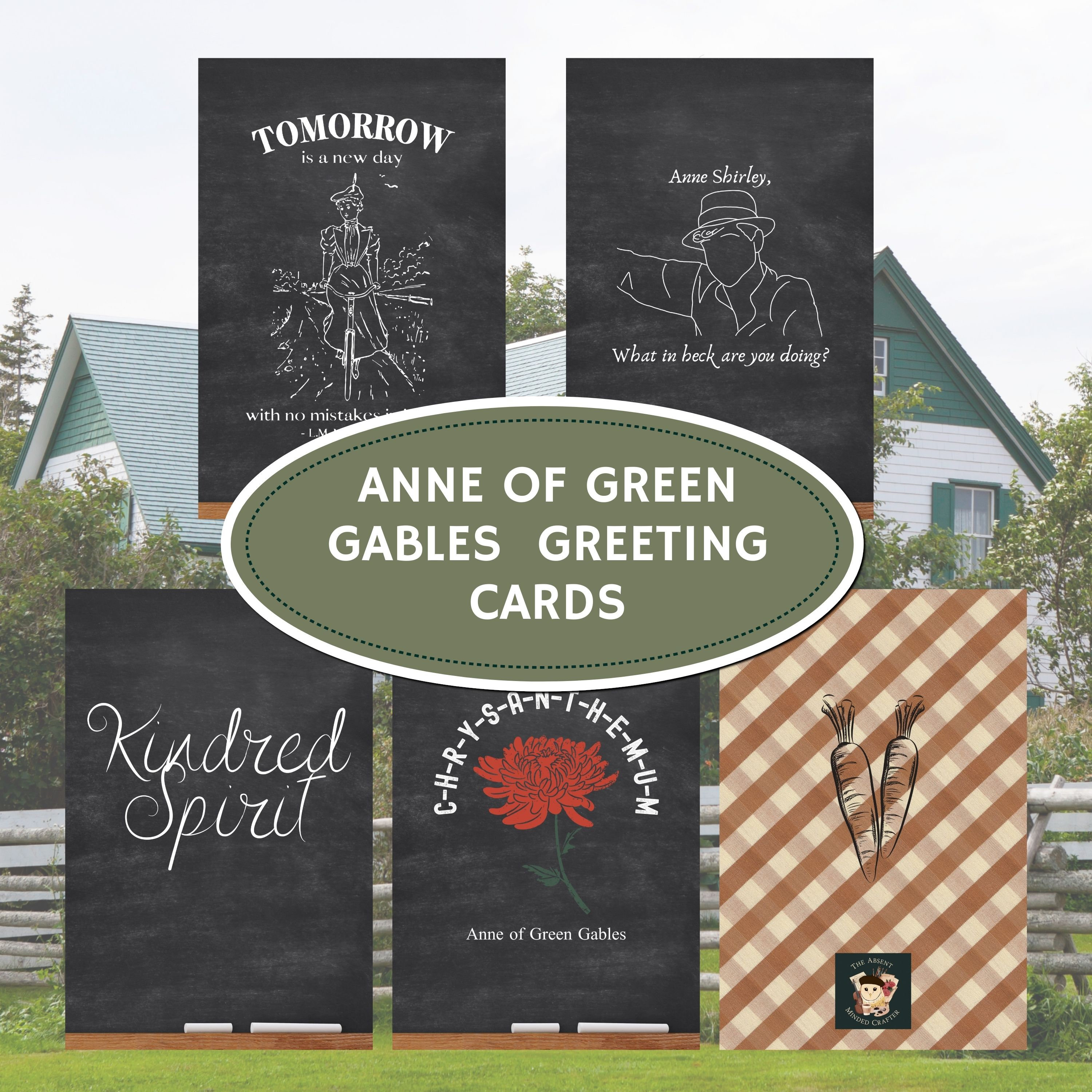 DIGITAL DOWNLOAD Anne of Green Gables Greeting Cards, Anne Shirley ...