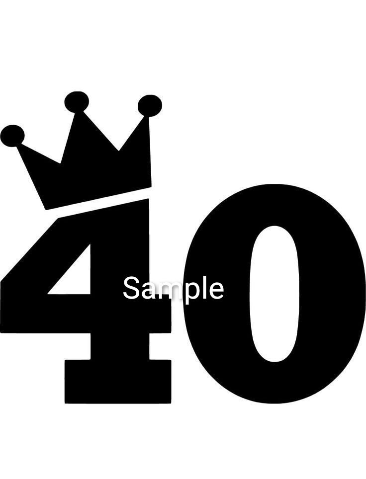 40 With Crown Clipart Silhouette Svg Jpg Dxf and Png - Etsy
