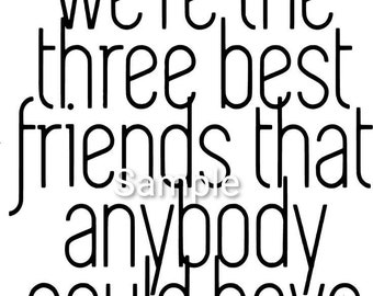 Three Friends Png - Etsy