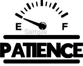 Patience Meter Svg - Etsy