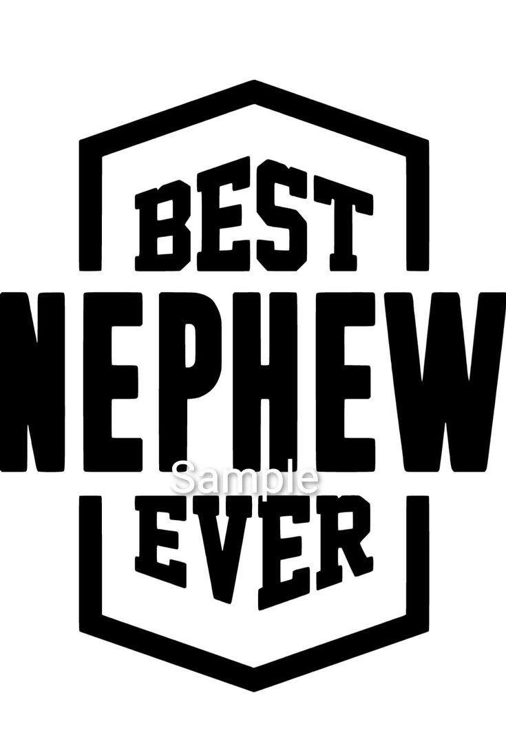 Best nephew ever svg jpg dxf and png files digital INSTANT | Etsy