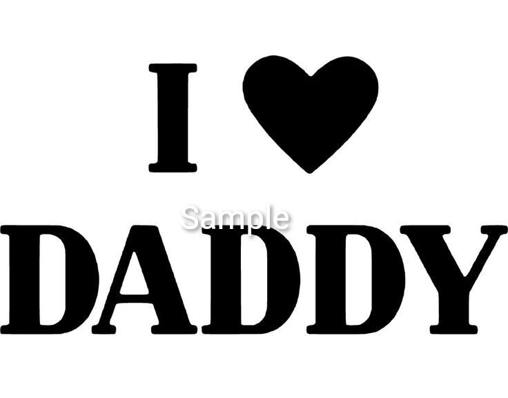 I Love Daddy Svg Dxf And Png Files Digital Instant Etsy