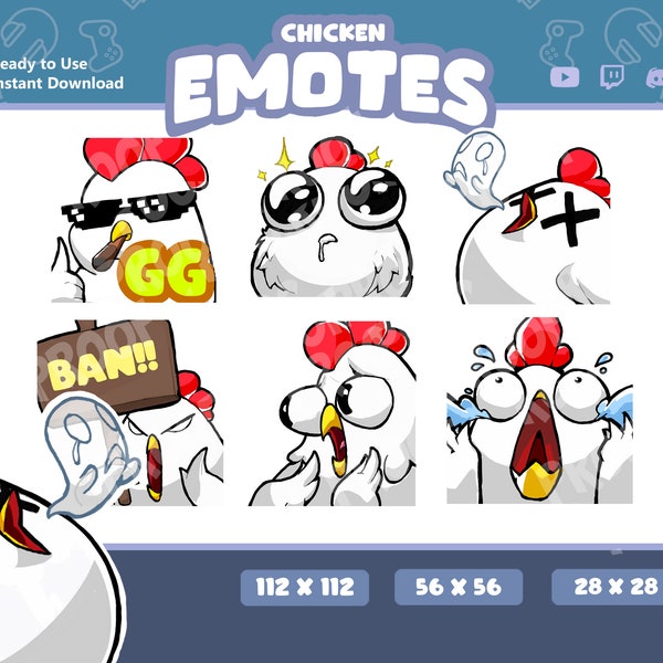 Gg Chicken Emote - Etsy