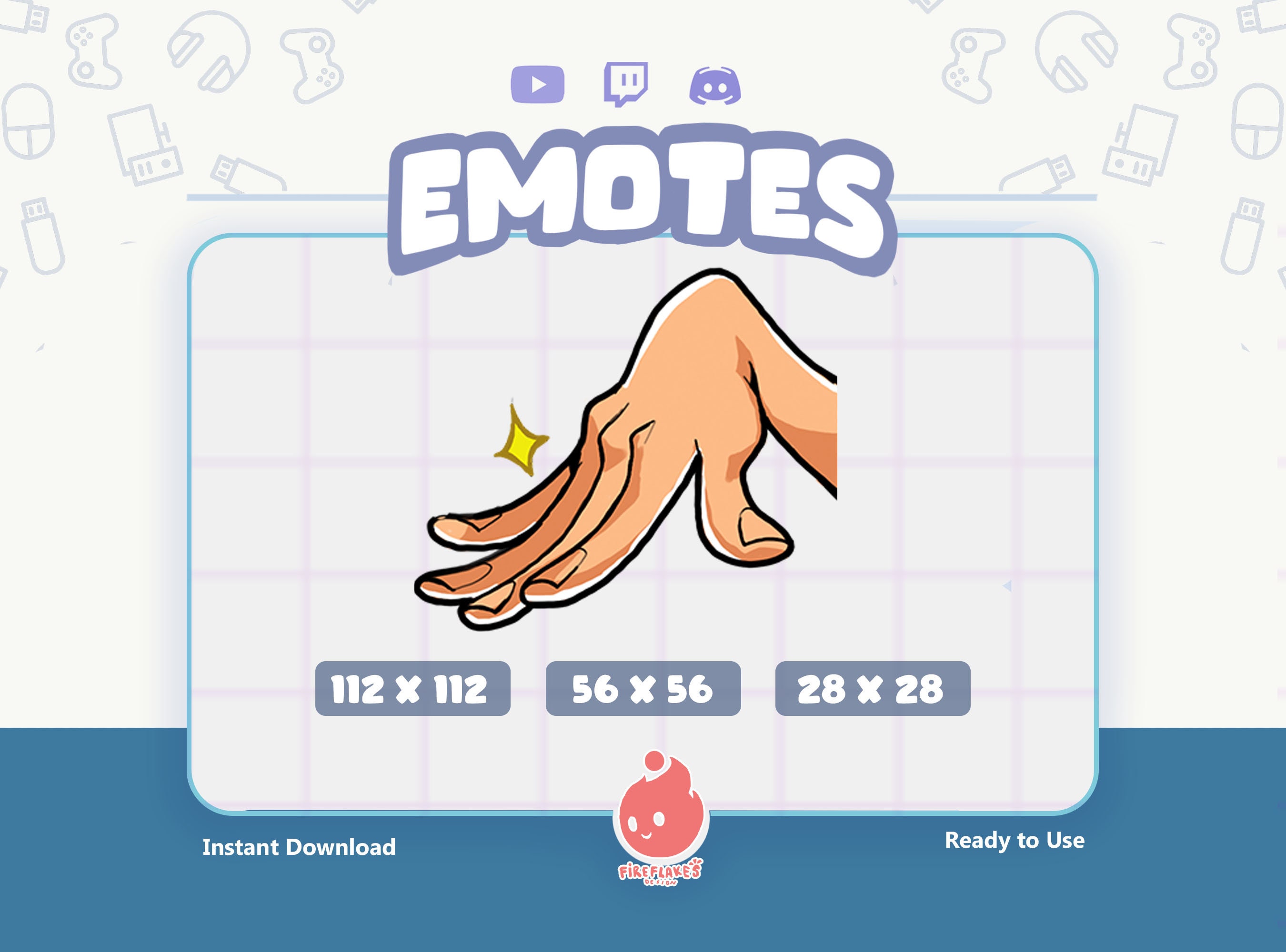 Twitch Emote / Slay Hand Sign / Funny Emote / Meme / Emote for Streamer ...