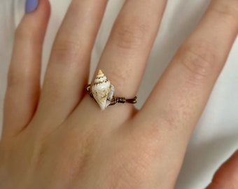 Sea Shell Ring - Etsy