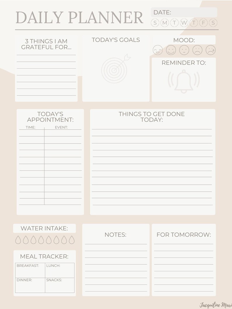 Digital Planner With Gratitude and Goals - Etsy