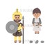 David & Goliath Clipart Set: Bible Story (digital Download) - Etsy