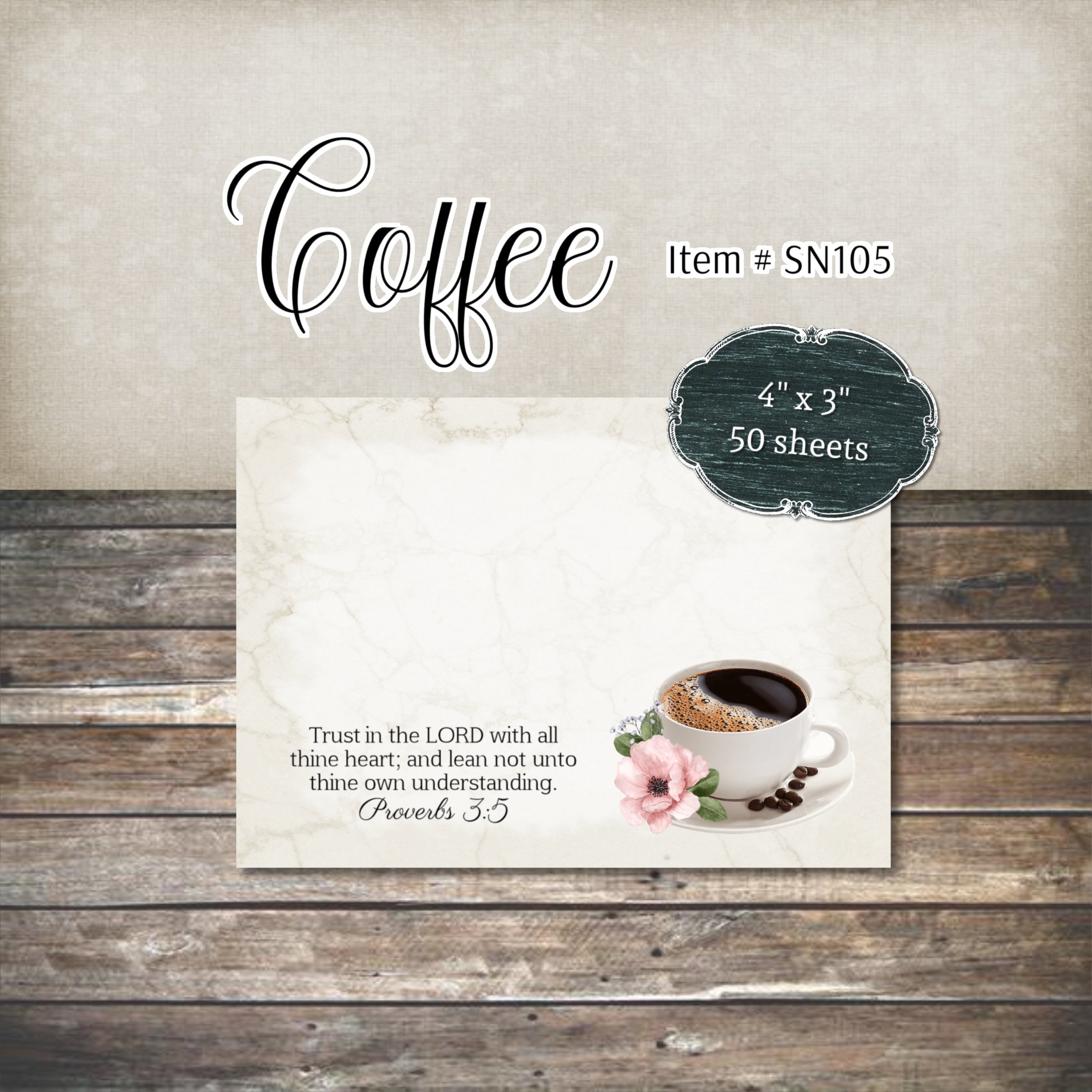 Scripture Sticky Notes | 4" X 3" Notepad | 50 Sheets | Religious ...