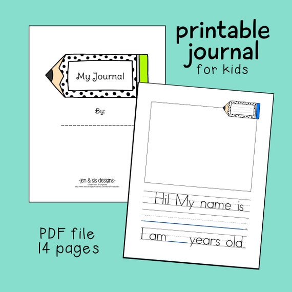 My Journal Cover For Kids