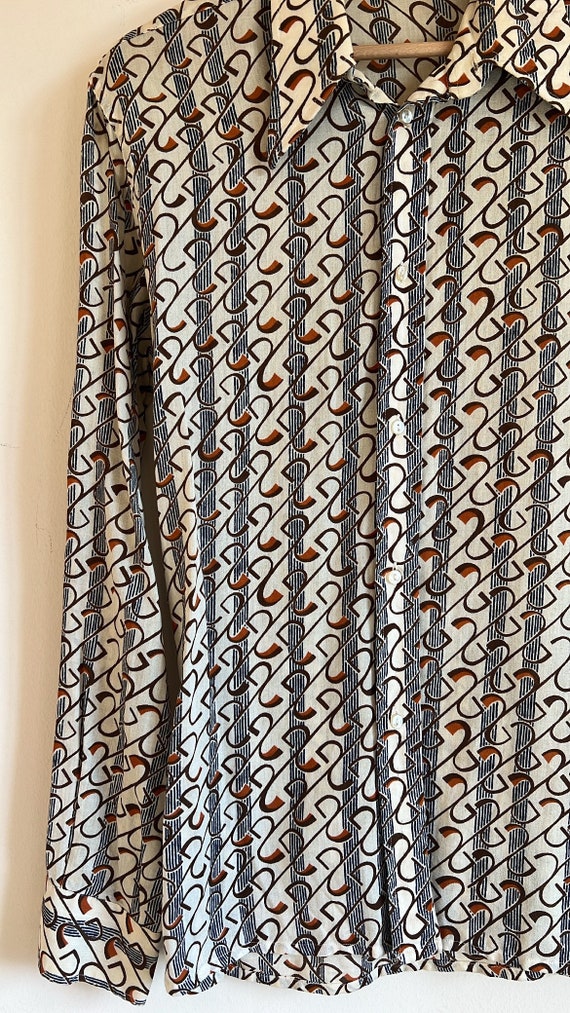 70s Italian Vintage Sartorial Made Dagger Collar Long… - Gem