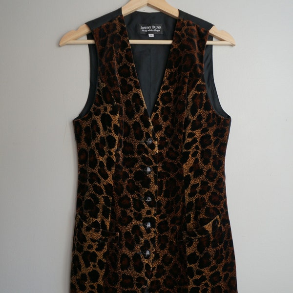 Leopard Print Vest - Etsy