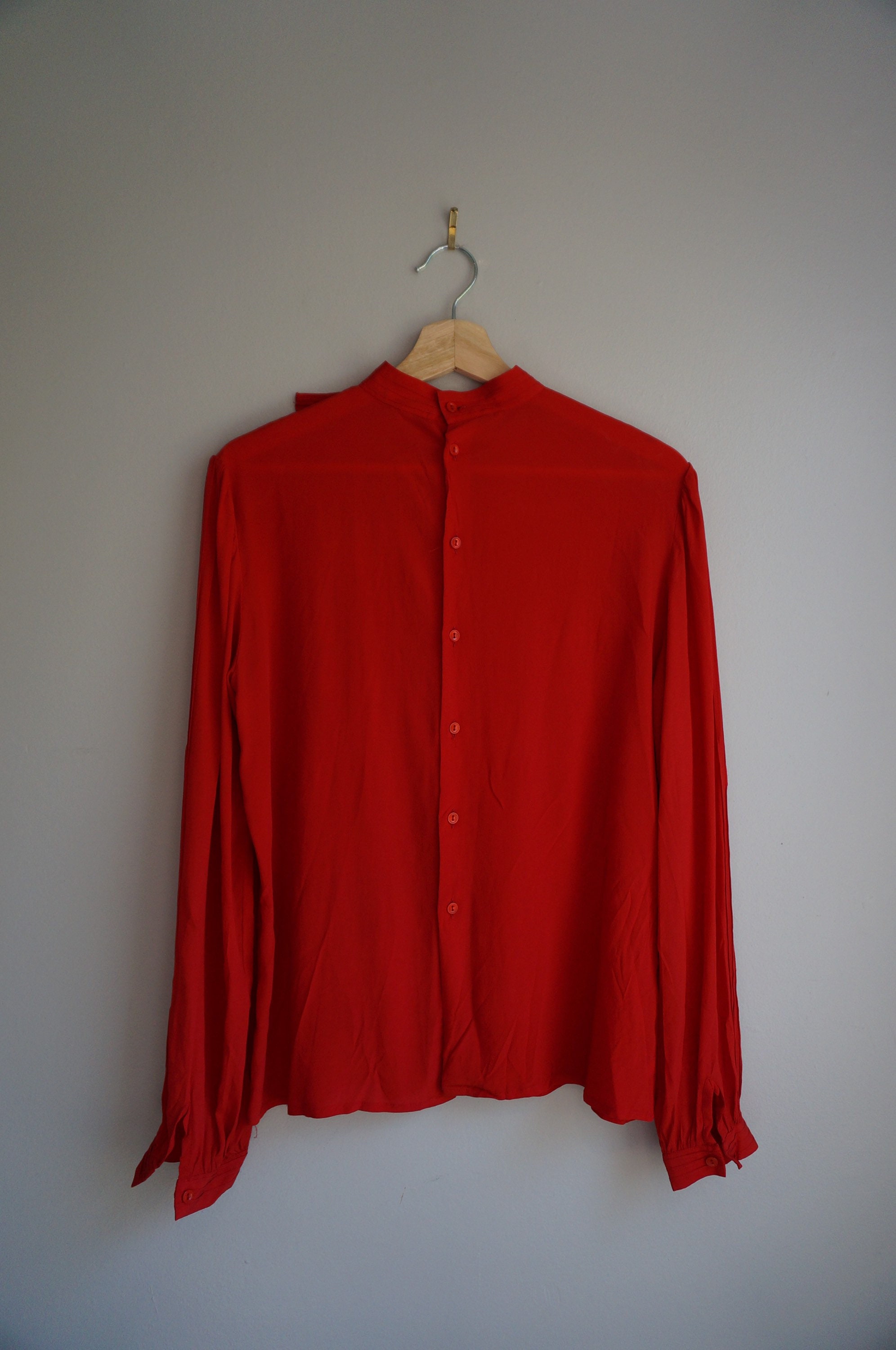 Vintage Made in Italy Red Silk Blend Top - Etsy