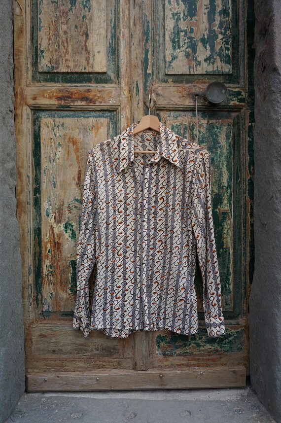 70s Italian Vintage Sartorial Made Dagger Collar Long… - Gem