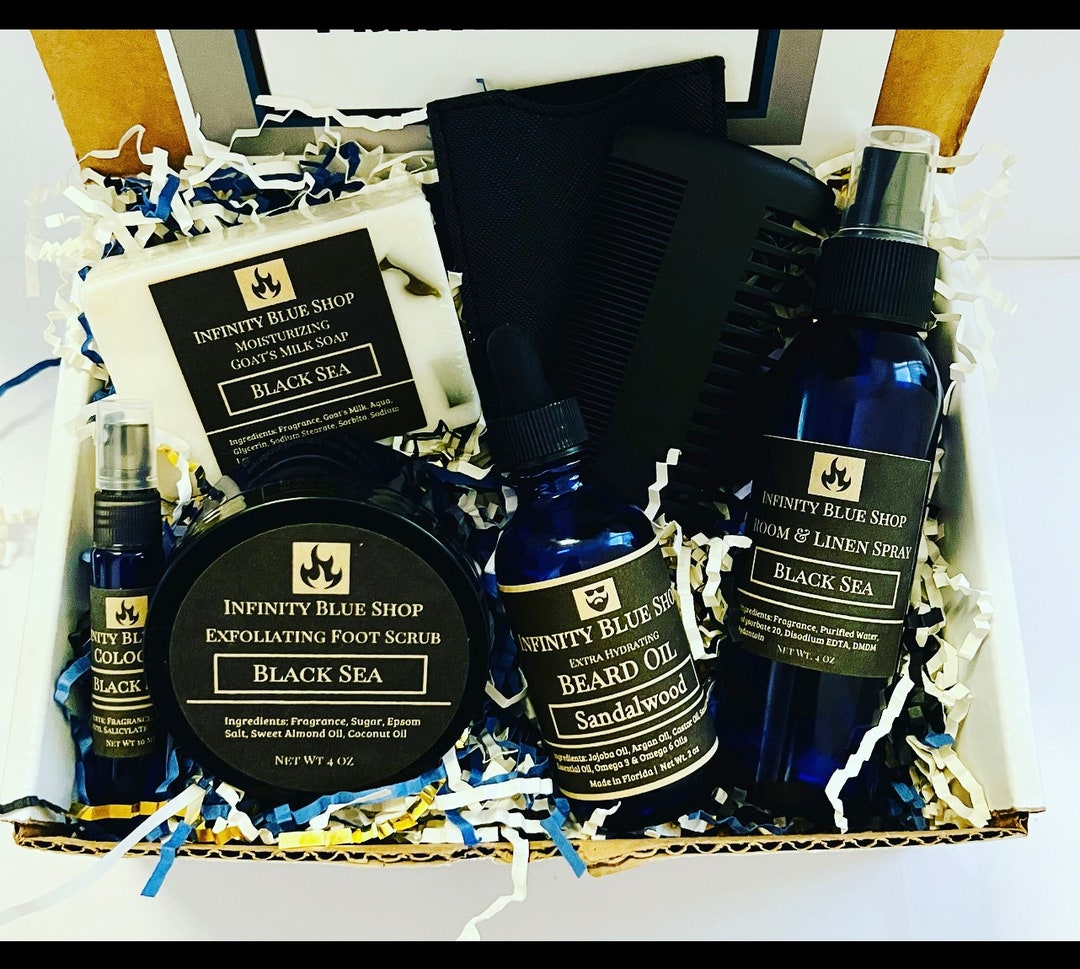 Men's Grooming Gift Set, Men's Self Care Gift Box, Gift for Son, Gift ...