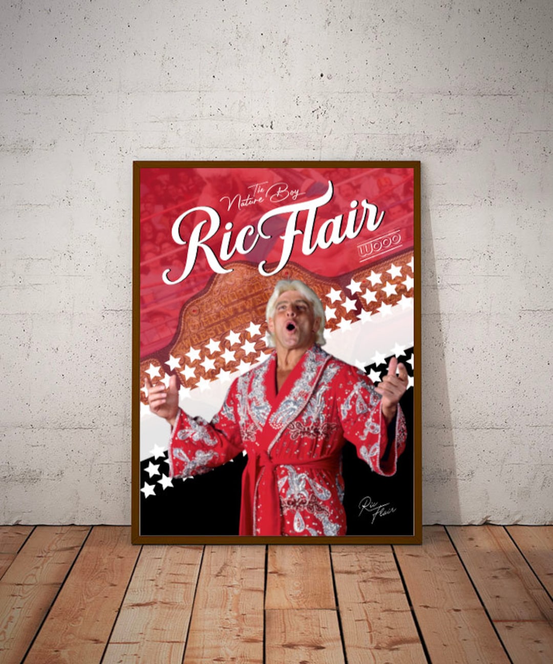 WWF Ric Flair Poster A3 - Etsy