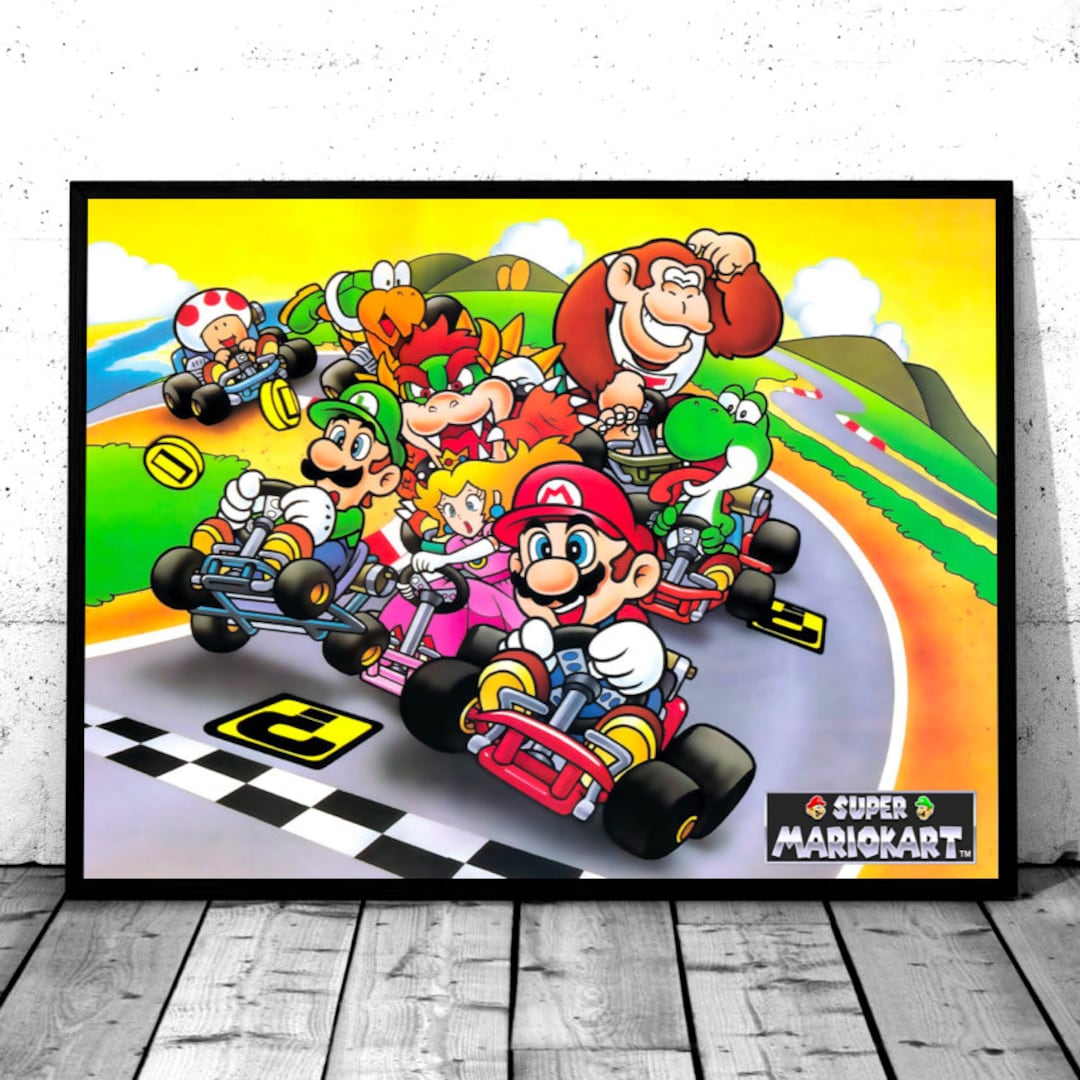 Super Mario Kart Poster - Size A3 - Etsy