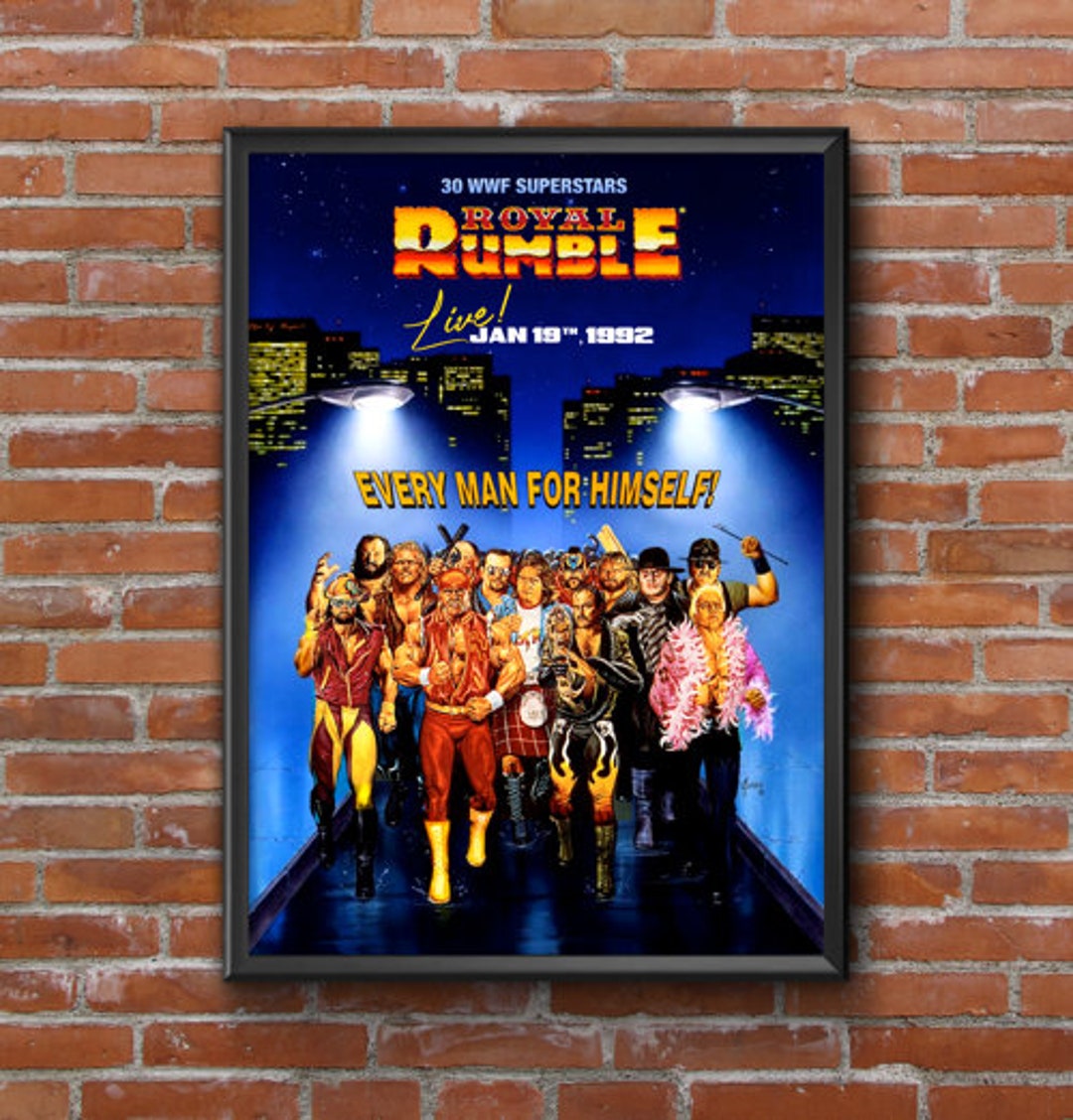 A3 - WWF Royal Rumble 92 Poster - Etsy