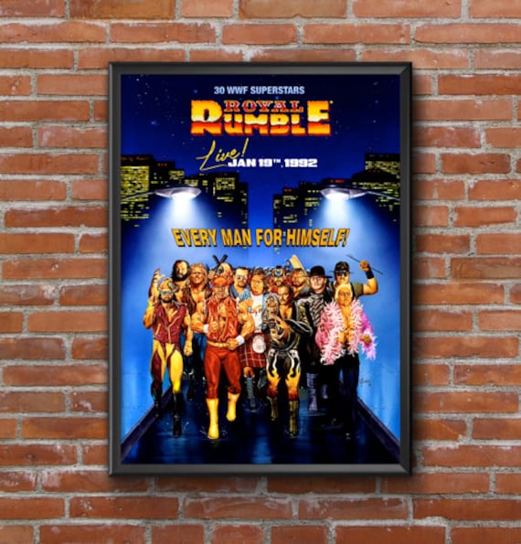 A3 WWF Royal Rumble 92 Poster | Etsy