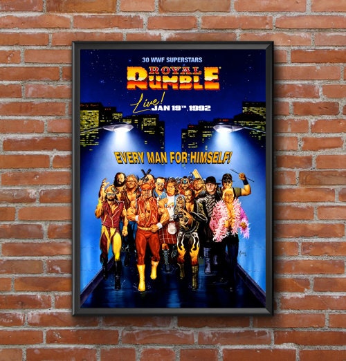 A3 - WWF Royal Rumble 92 Poster - Etsy