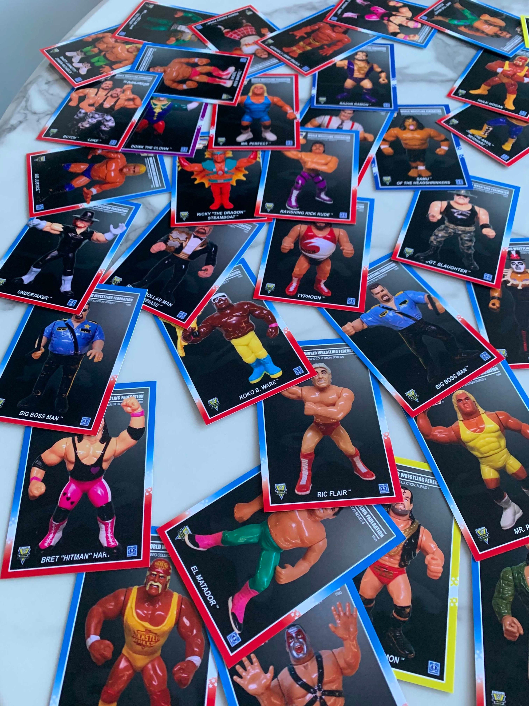 WWF Hasbro Style Collectors Cards X 100 Full Set unofficial Series 1-11 ...